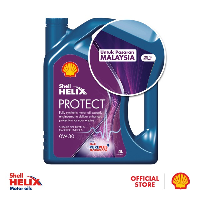 Shell Helix Protect 0W-30 Fully Synthetic Engine Oil (4L) | Shopee Malaysia