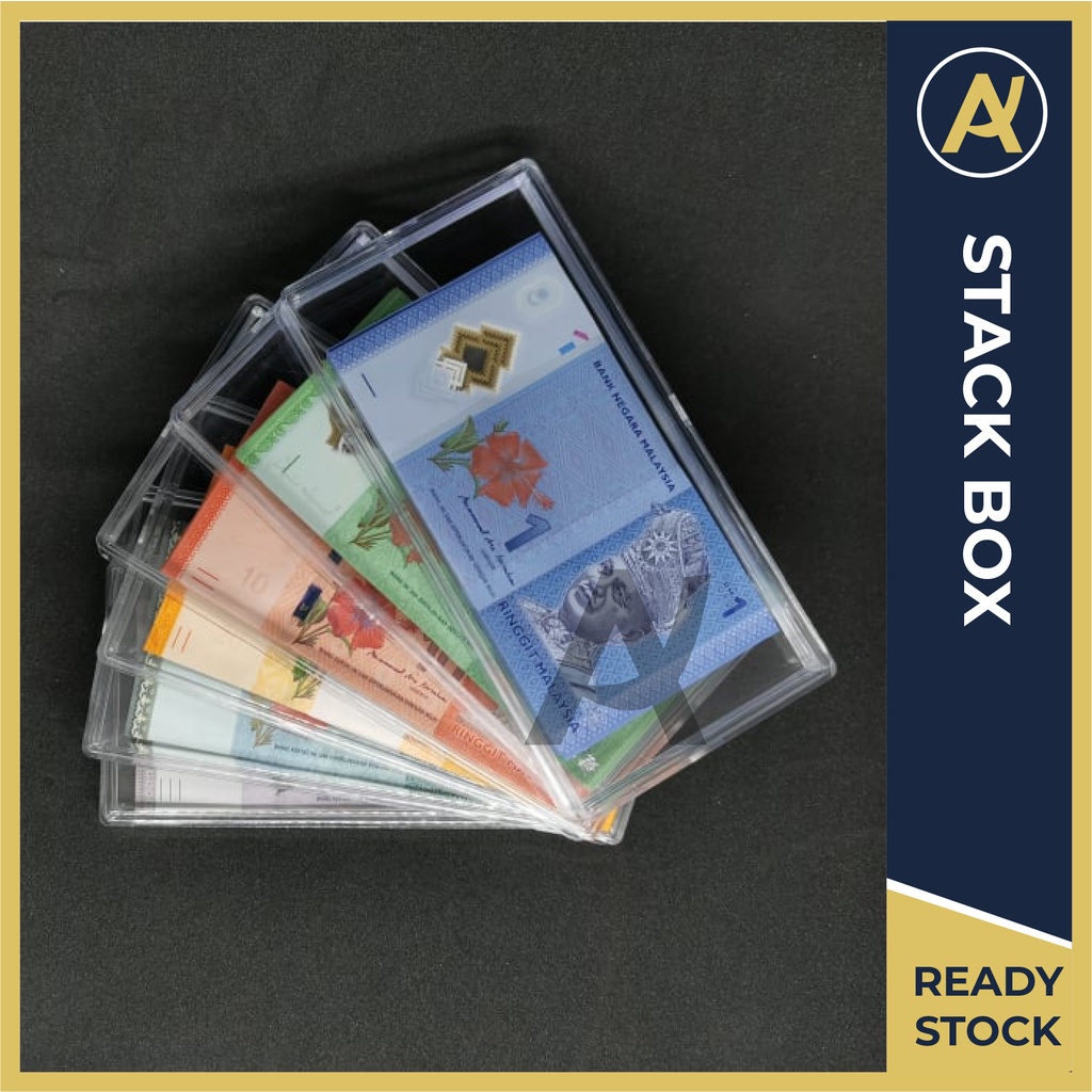 Banknote Box Cover Stack Box Clear Casing Collection / Money Box ...