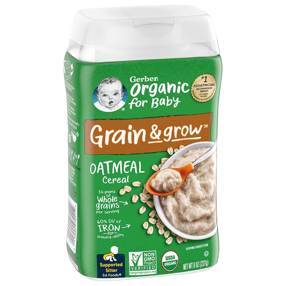 Gerber, Organic, Oatmeal Cereal, 227 g | Shopee Malaysia