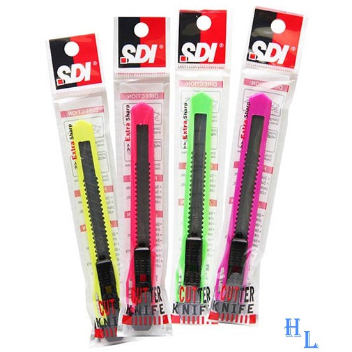 SDI 0411A Small Cutter Knife 9mm / Student Knife / Pisau Pemotong ...