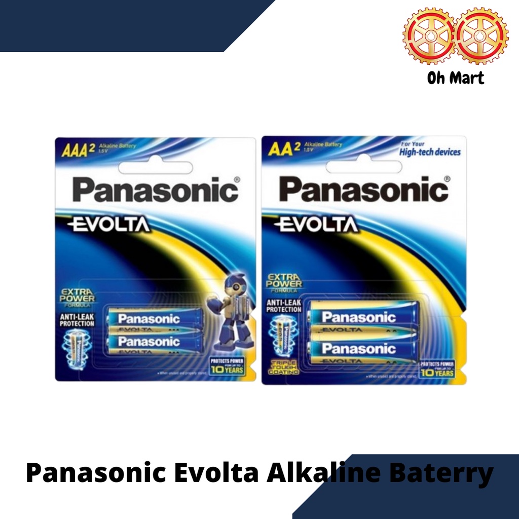 Panasonic Evolta Alkaline Battery AA2/AAA2 2Pcs | Shopee Malaysia