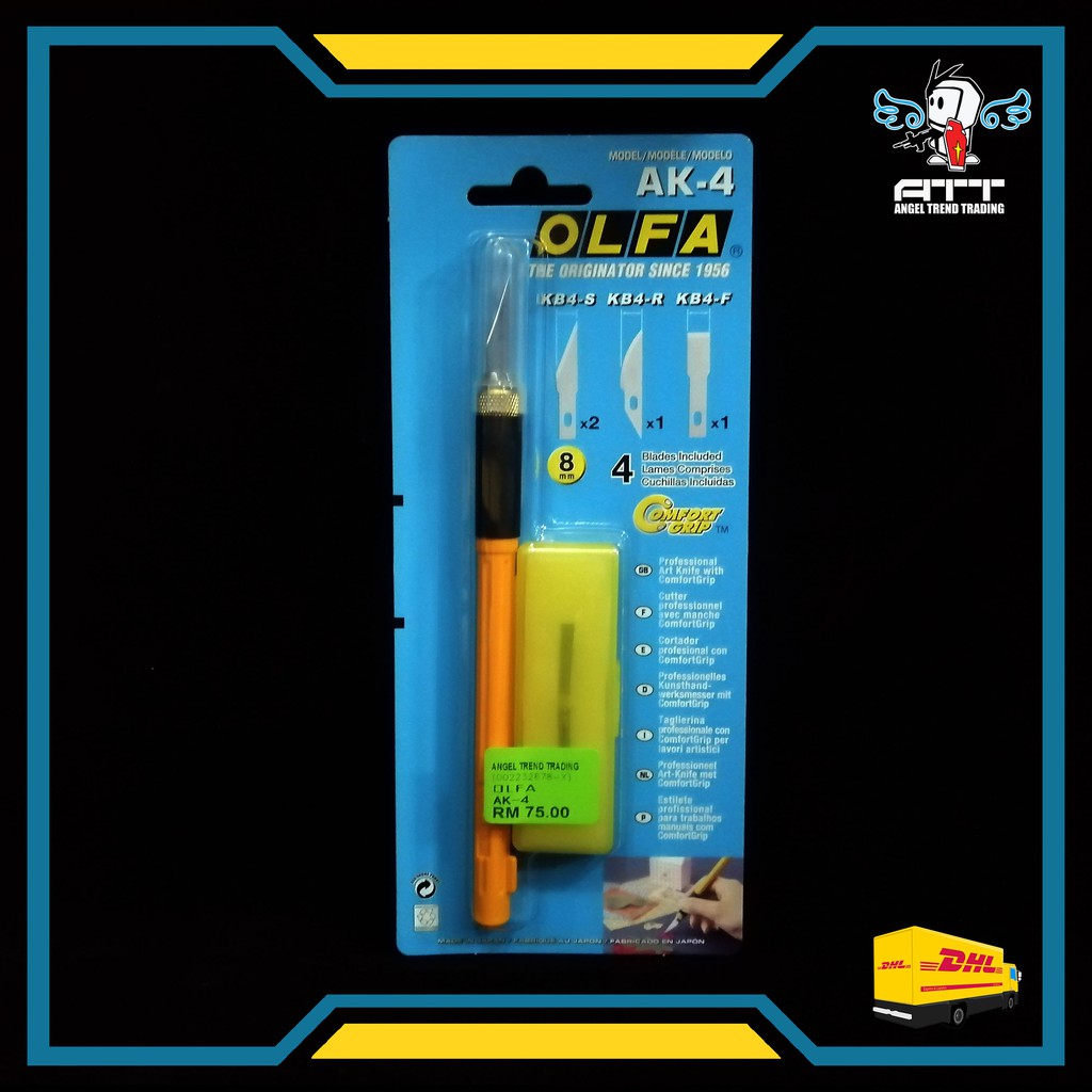 OLFA AK-4 ART KNIFE MODEL KIT TOOLS (Hobby Kit Model Kit Tools Gundam Gunpla Diorama) | Shopee ...