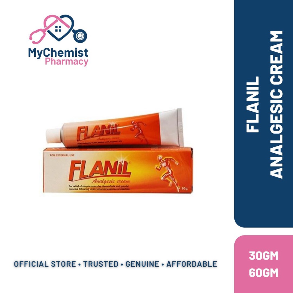 Flanil Analgesic Cream 30gm & 60gm | Shopee Malaysia