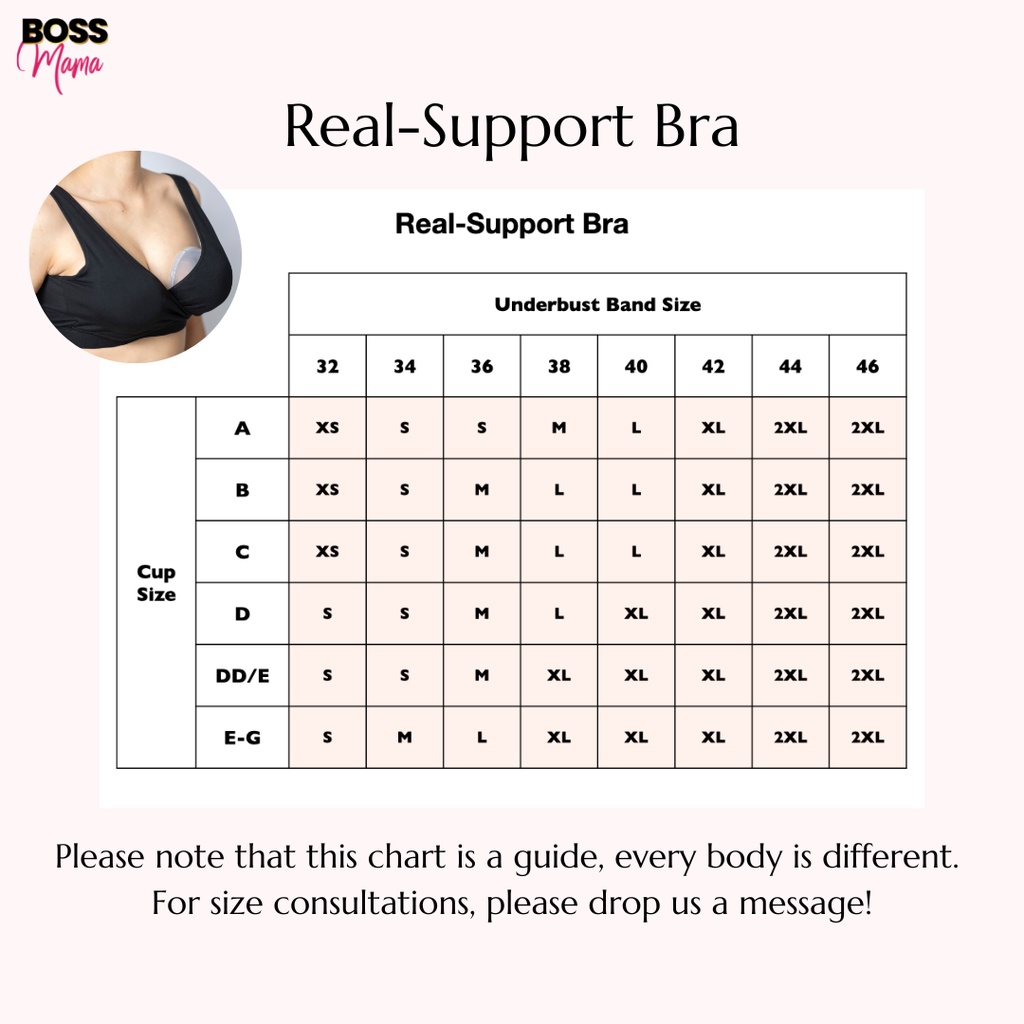 Boss Mama Pregnancy, Nursing and Pumping Real-Support Bra Busty ...