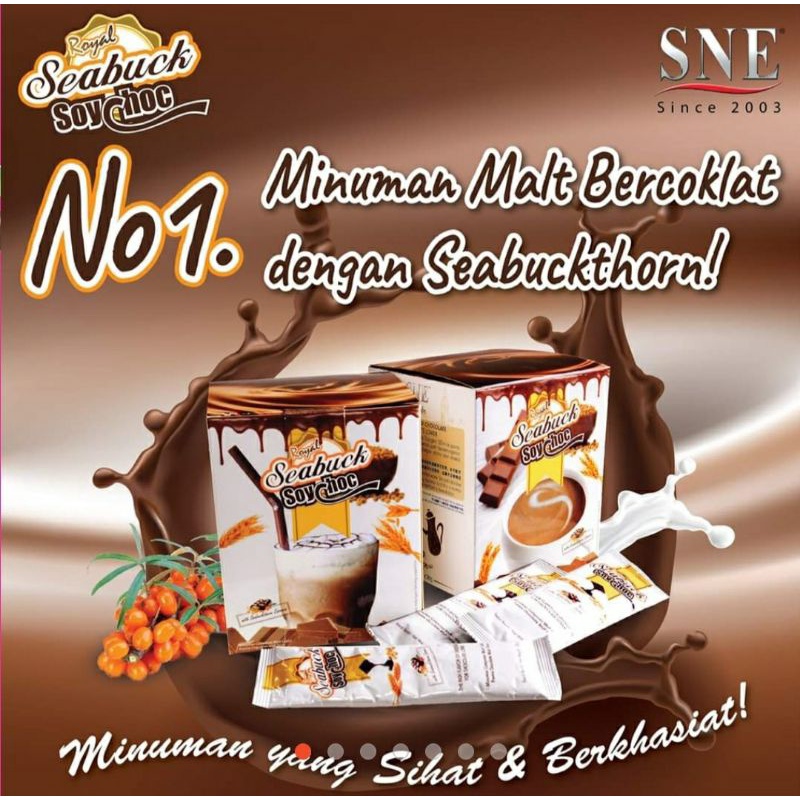SNE Royal Seabuck Choco沙棘巧克力饮料 纳豆巧克力饮 Choco Malt Drink | Shopee Malaysia