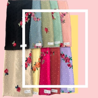 PREMIUM CEY CREPE EMBROIDERY SULAM ITALIAN CREPE/KAIN PASANG BIDANG 60 ...