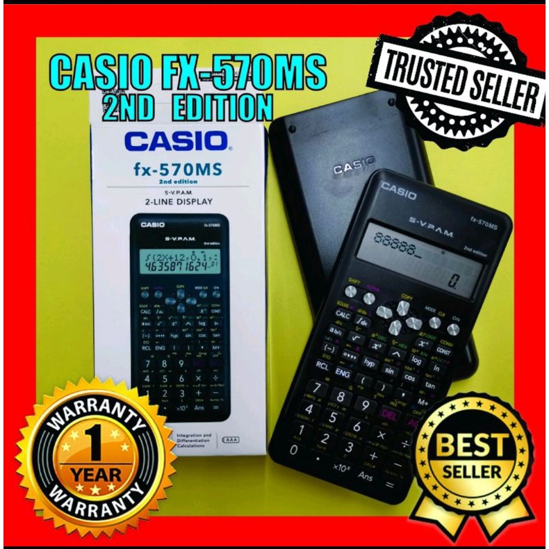 Casio Calculator fx-570MS 2nd edition (Ready Stock)(WHOLESALE AVAILABLE ...