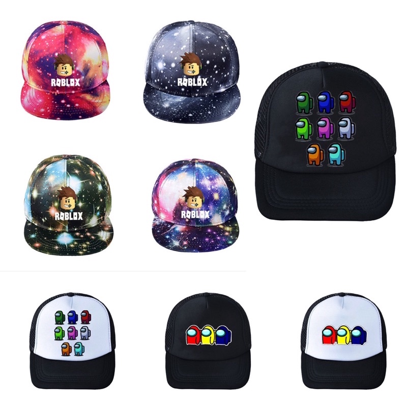 🐳Roblox Among Us Cap Summer Galaxy Baseball Cap Unisex Casual Hats Boys ...