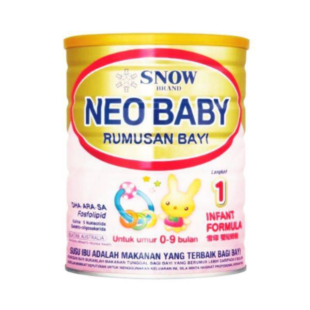 Susu Formula NEO Bayi Langkah 1(NEW BORN)0-9 Bulan-Snow Brand Neo Baby ...