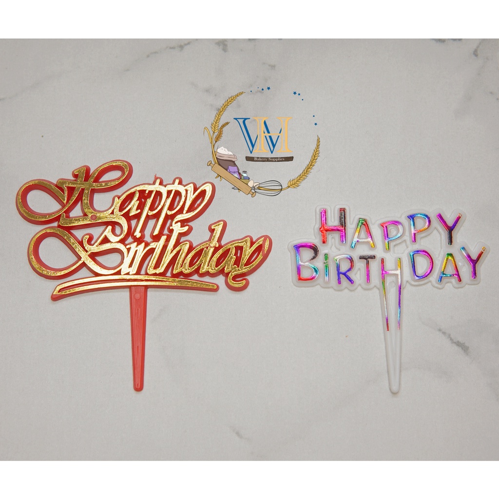 Happy Birthday Cake Topper | Shopee Malaysia