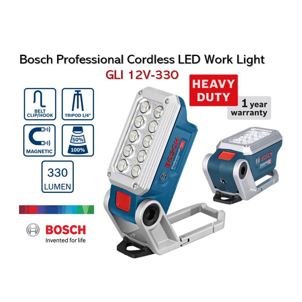 Bosch GLI 12V-330 Professional Cordless LED Work Light | Shopee Malaysia
