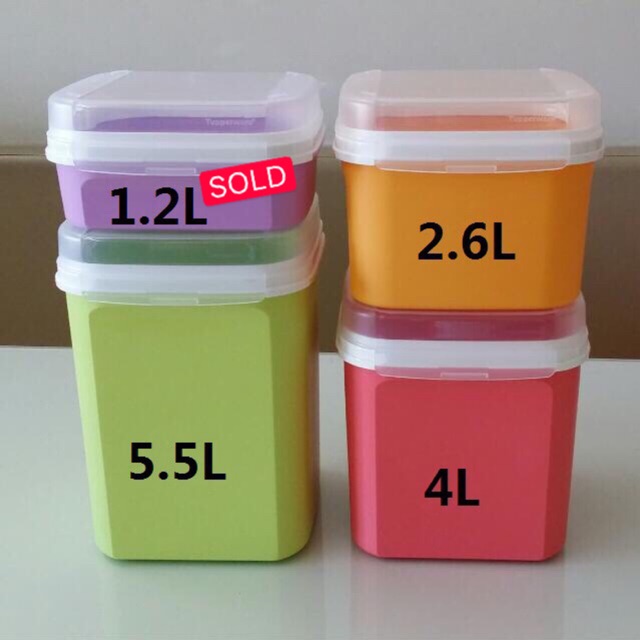 Tupperware Signature Series Square 2.6L / 4L / 5.5L | Shopee Malaysia