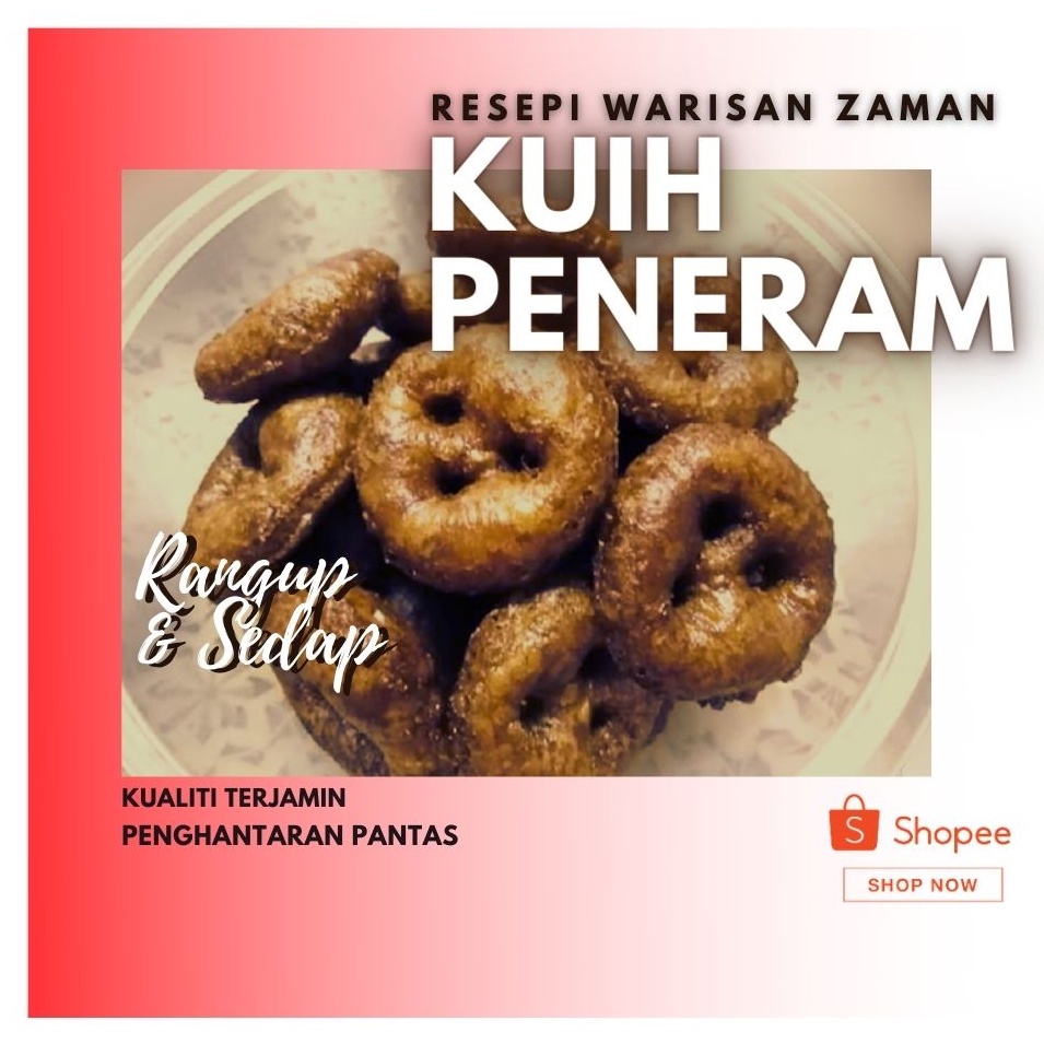 Kuih Peneram / Deram Royal Pekan Town 50pcs & 100pcs/box | Shopee Malaysia