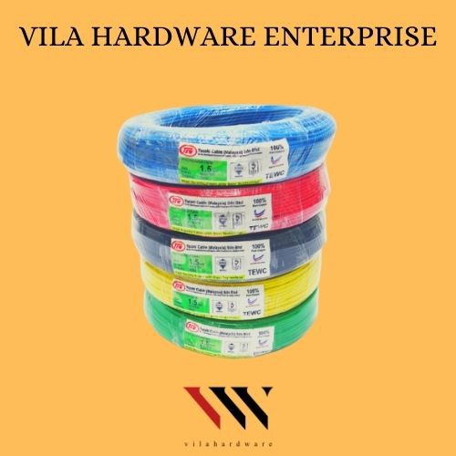 PVC INSULATED CABLE 1.5 / WAYAR CABLE / WAYAR ELEKTRIK / ELECTRIC CABLE ...