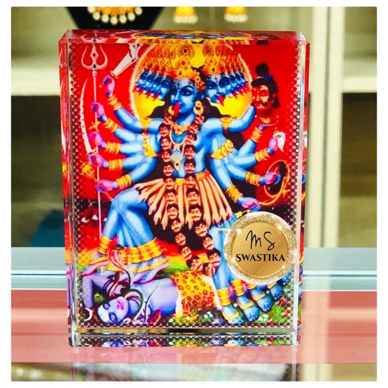 CRYSTAL GLASS KALIAMMA WITH LUCKY NUMBER(READY STOCK) | Shopee Malaysia