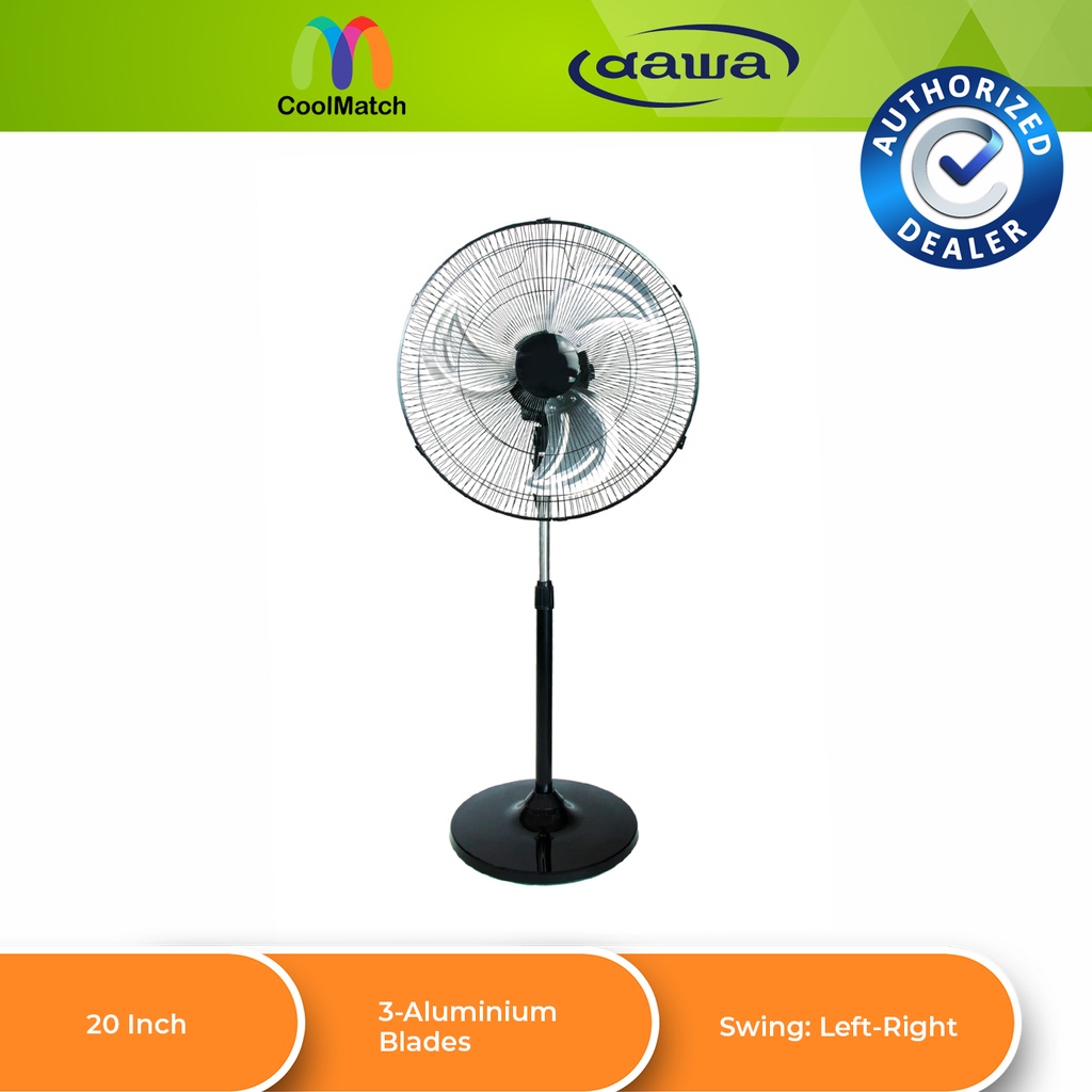 DAWA 20" STAND FAN WITH 3 ALUMINIUM BLADES | Shopee Malaysia