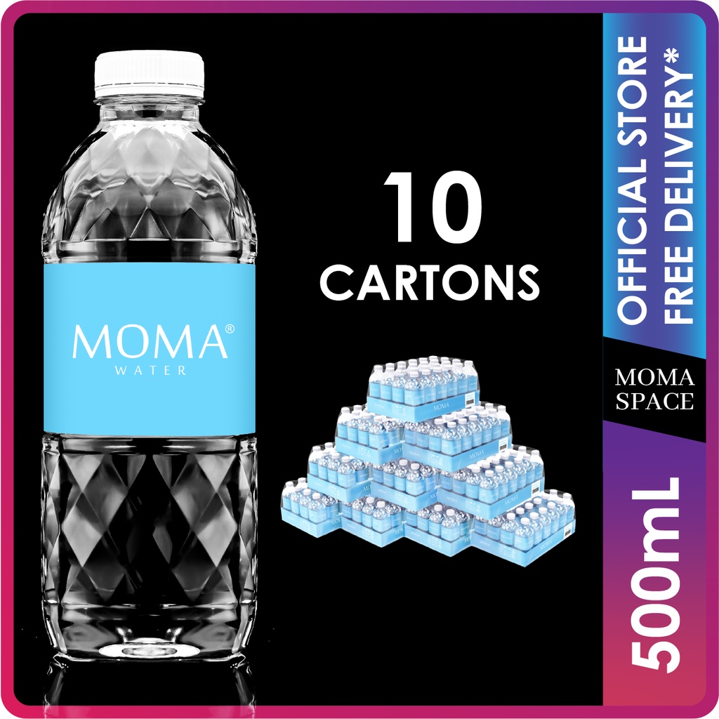 Buy 10 cartons MOMAwater 500mL (10 cartons x 24 bottles) - Pure ...