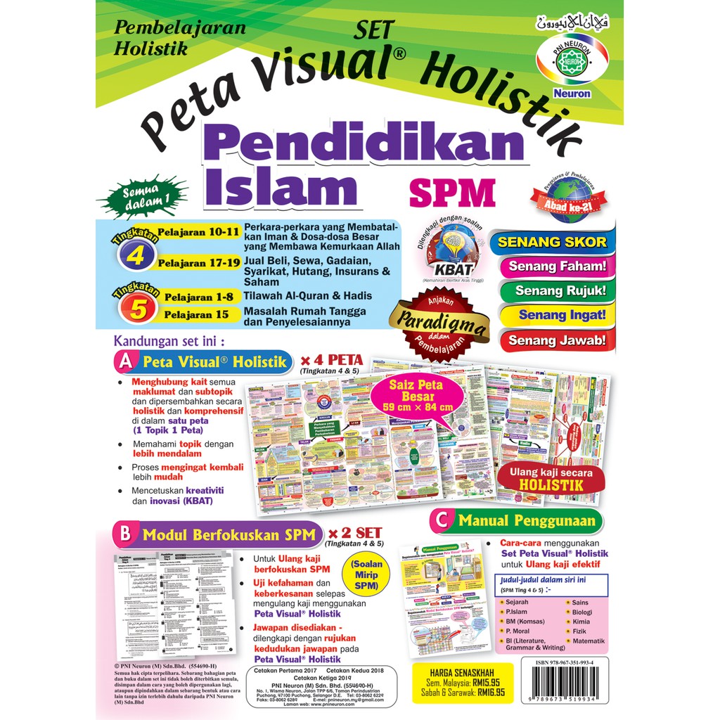 (SILIBUS LAMA) Set Peta Visual Holistik Pendidikan Islam SPM | Shopee ...