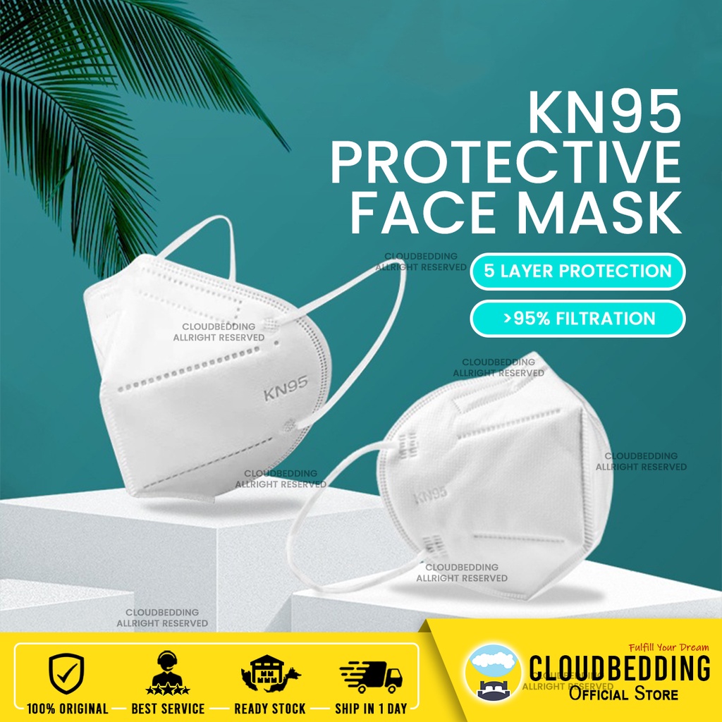 KN95 5 Layers Face Mask Protective Mask 5PLY Premium KOREAN 3D KN95 Disposable Face Mask ...