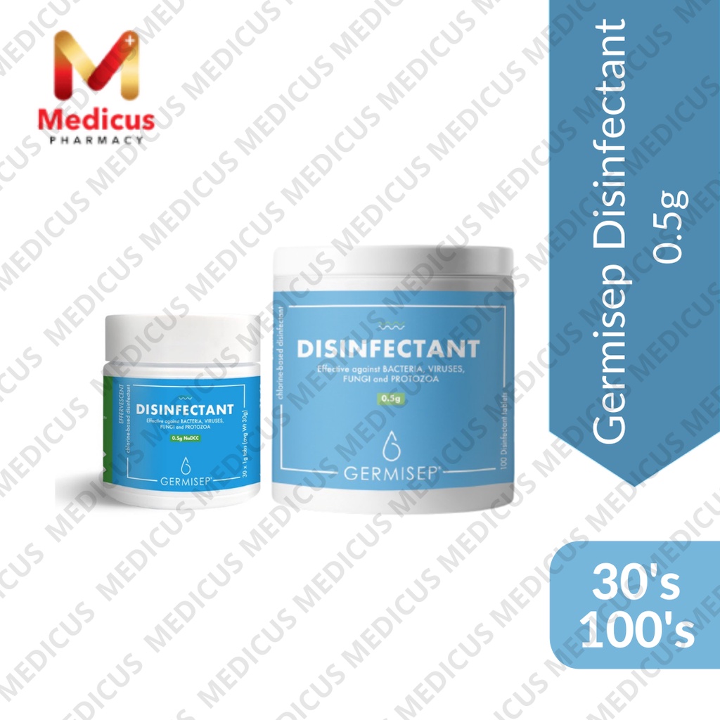 Germisep Disinfectant Tablets 0.5g 30's/100's | Shopee Malaysia