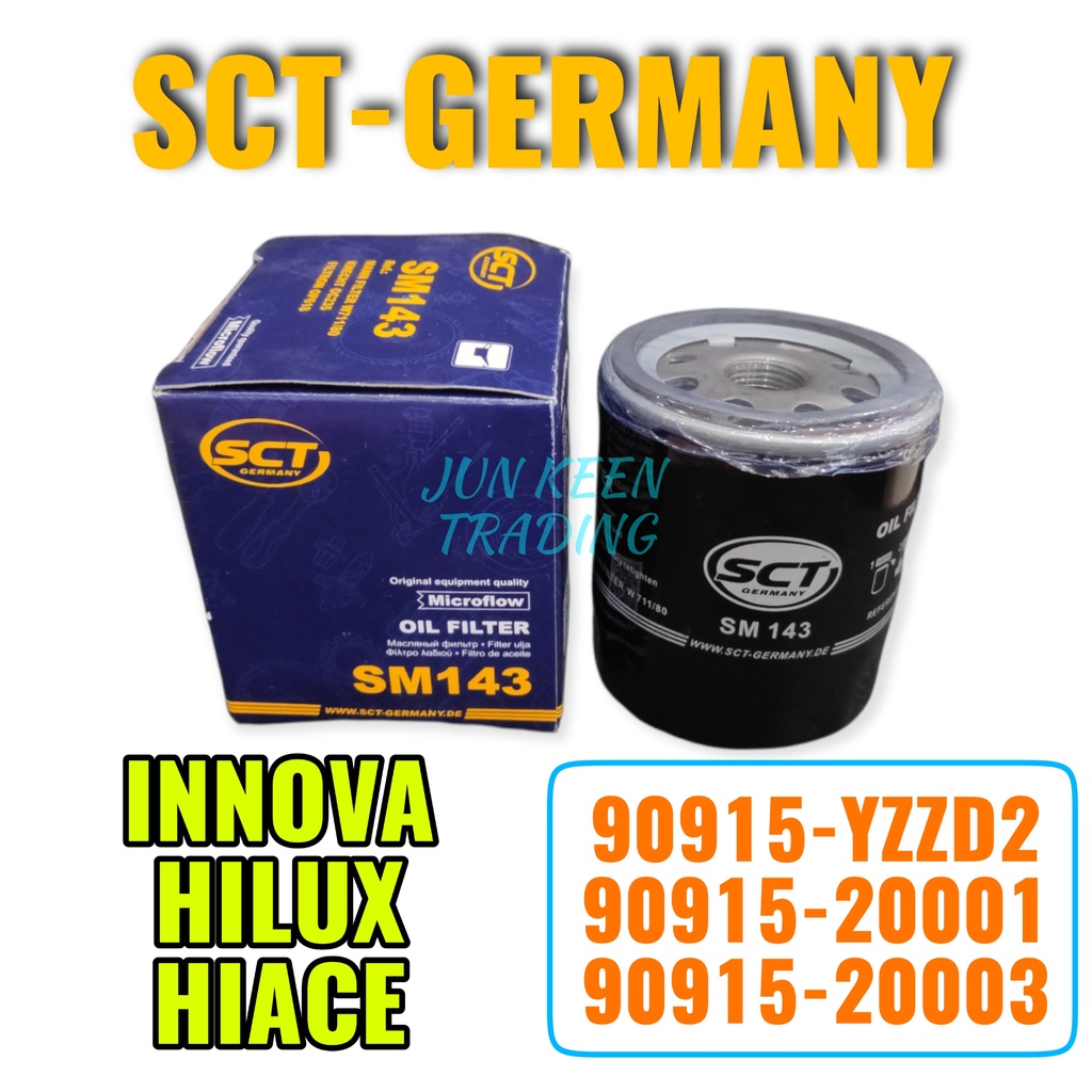 SCT-Germany Premium Oil Filter for TOYOTA INNOVA HILUX REVO VIGO VNT ...