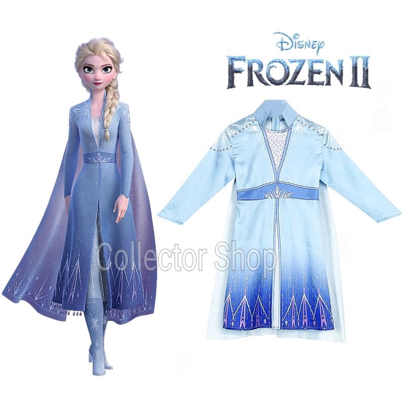 Disney Princess Elsa Frozen 2 Costume Dress Baby Kids Costumes Party ...