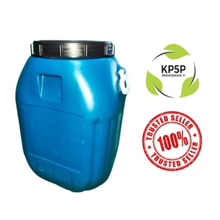 Tong biru 50 Liter terpakai (1 unit sahaja setiap pembelian) | Shopee ...