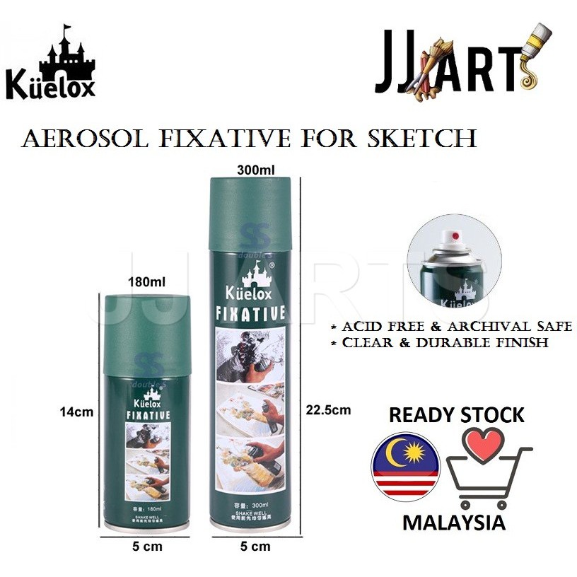 KUELOX - FIXATIVE Aerosol Spray - Clear Spray - 2000s - For Sketch ...