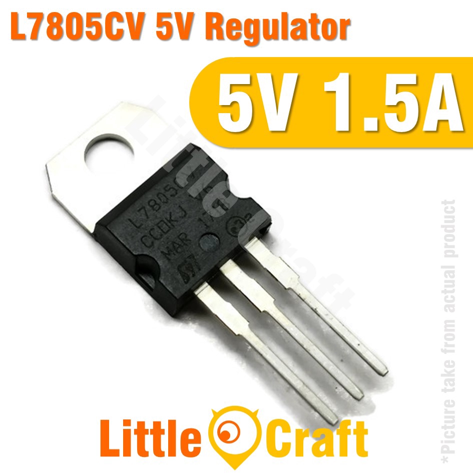 L7805CV 5V Voltage Regulator [TO-220] | Shopee Malaysia