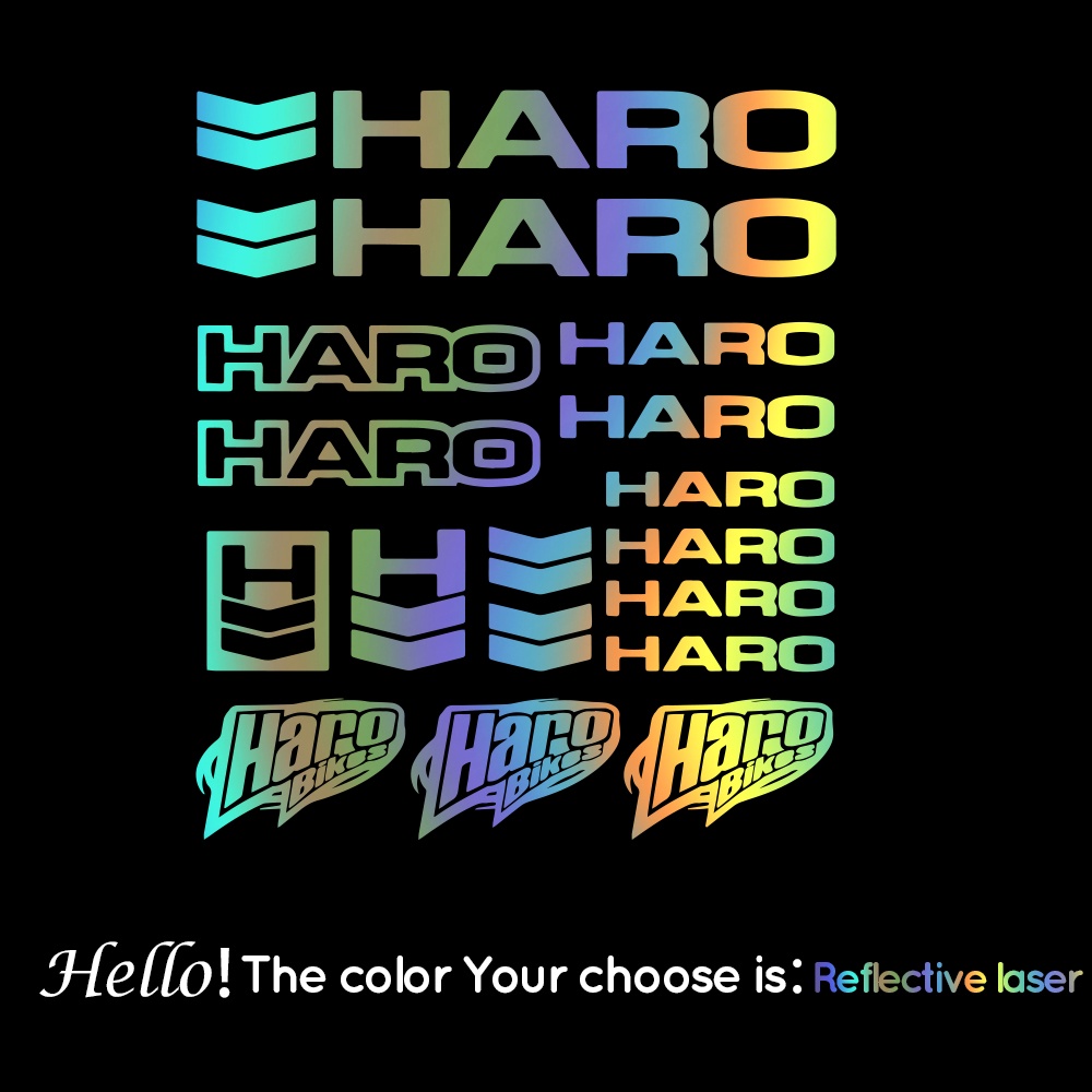 Haro Bike Stickers Decorative Decals Small Sheet Stickers Set Bicycle ...
