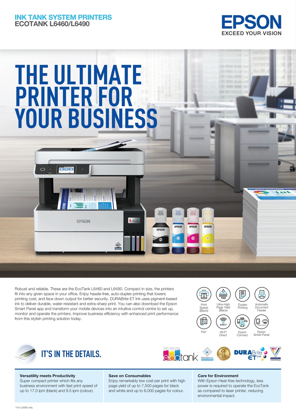 Epson EcoTank L6460 A4 Ink Tank Printer – wme.my