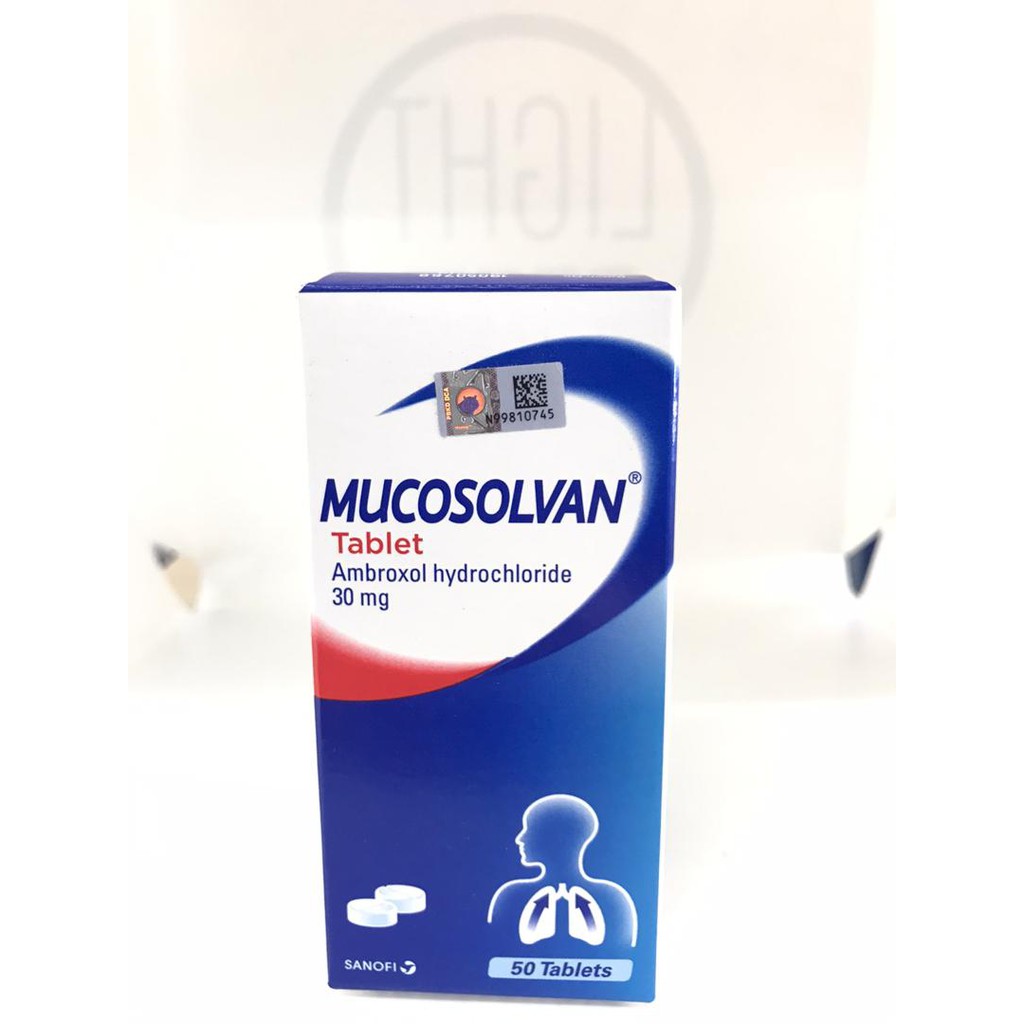 Mucosolvan Tablet Ambroxol Hydrochloride 30mg 10's/50's EXP 6/2022 ...