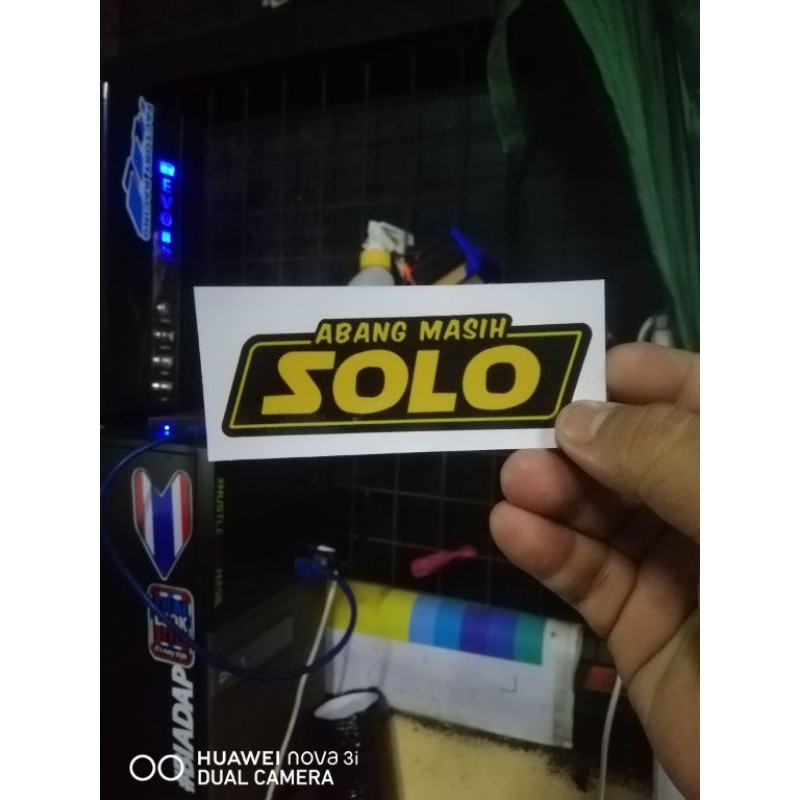 Sticker Abang Masih SOLO | Shopee Malaysia