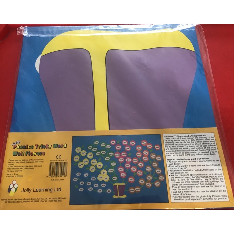 Jolly Phonics Tricky Word Wall Flowers | Shopee Malaysia