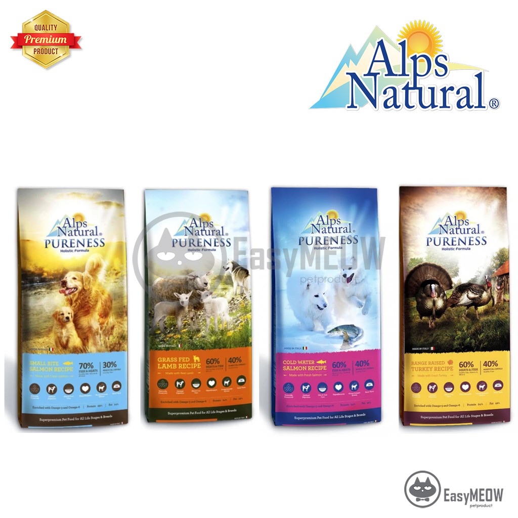 ALPS NATURAL PURENESS DOG 13kg DRY FOOD (Salmon,Lamb,Turkey,Pork ...