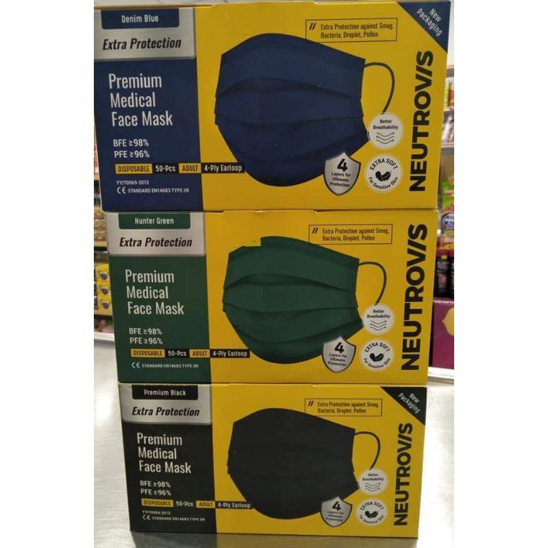 Original* 4 Ply Face Mask - Neutrovis Medical Face Mask | Premium ...