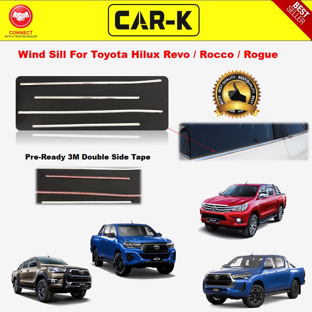 [Ready Stock] Wind Sill / Window Trim / Door Sill Protector for Toyota ...