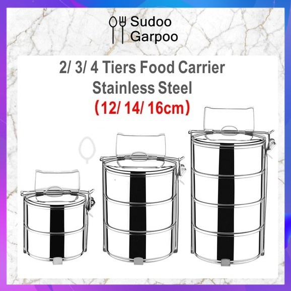 Multi Level Food Carrier~ Food Container 2 Tier 3 Tier 4 Tier ...