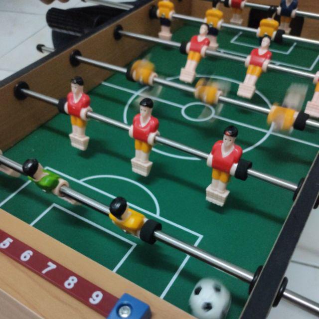 Wood Soccer Table Game Foosball Tabletop Football Indoor Arcade Game ...