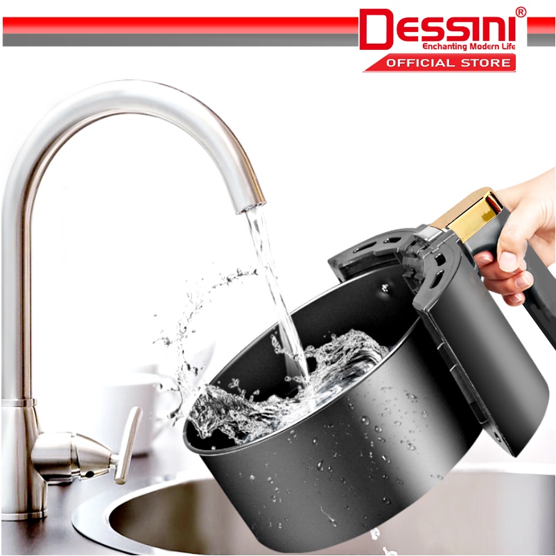 DESSINI ITALY AF-60 Electric Oven Convection Air Fryer Toaster Timer ...