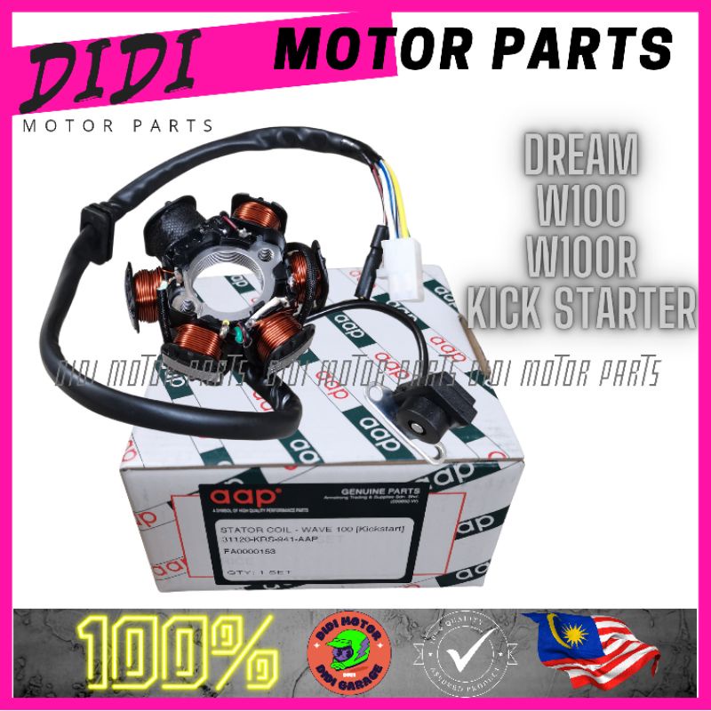 DIDI MOTORPARTS Rxz / EX5 / DREAM / W100 / Y125 / W100r aap Magnet Coil Set Original | Shopee ...