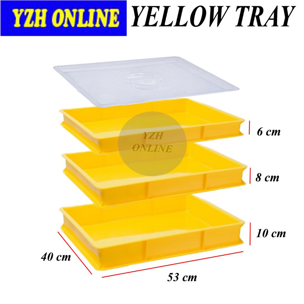 Plastic Cake Tray / Bread Tray / Food Tray / Bakery Tray / Yellow Tray ...