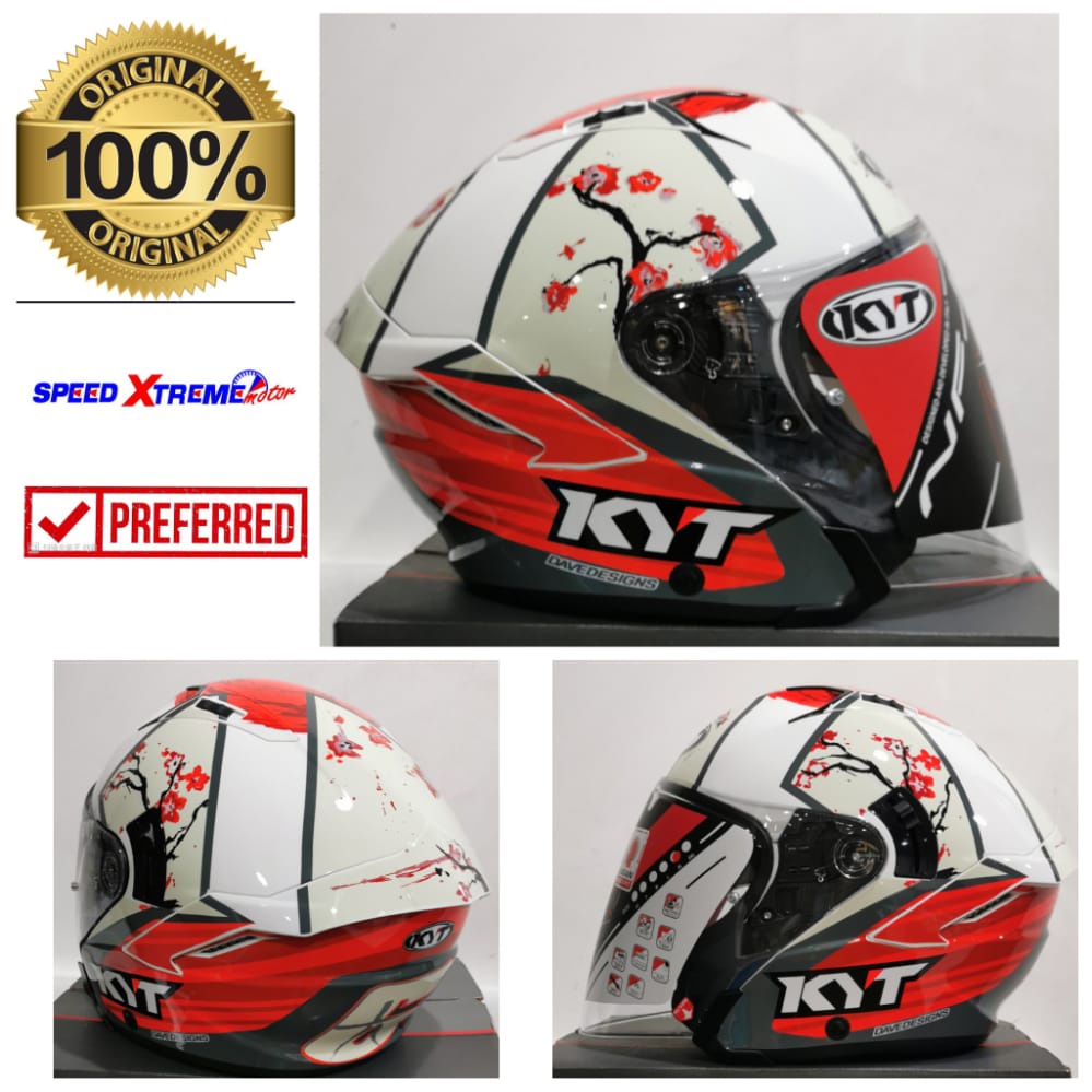 HELMET KYT NFJ XAVI SAKURA | Shopee Malaysia