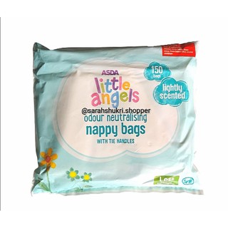 ASDA Odour Neutralising Nappy Sacks 150pcs | Shopee Malaysia