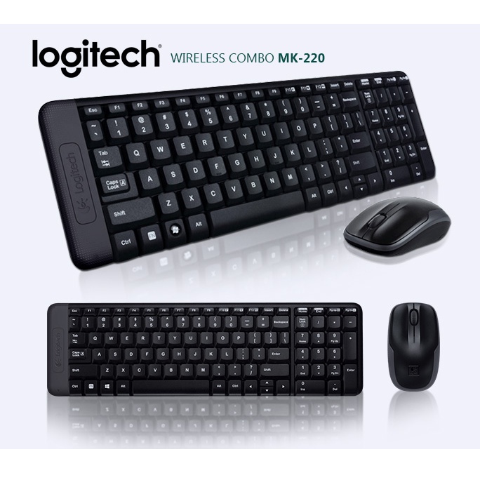 Logitech Mk220 Wireless Keyboard Mouse Combo 3 Years Warranty