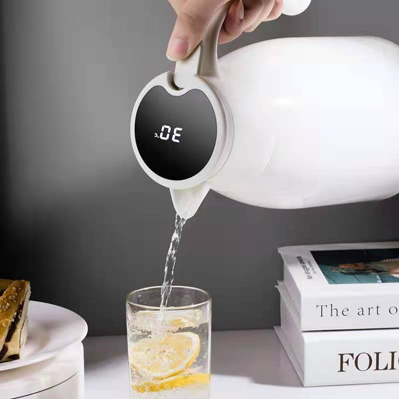 1.3L Vacuum Jug Flask With Push Button Pourage Smart Thermo Temperature ...