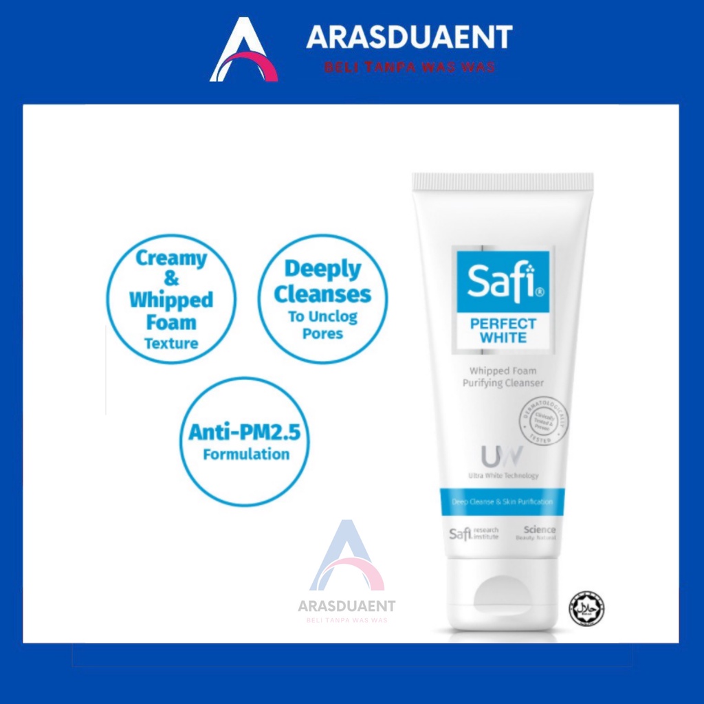 SAFI Perfect White Whipped Foam Purfying Cleanser 50g | 100g | Shopee ...