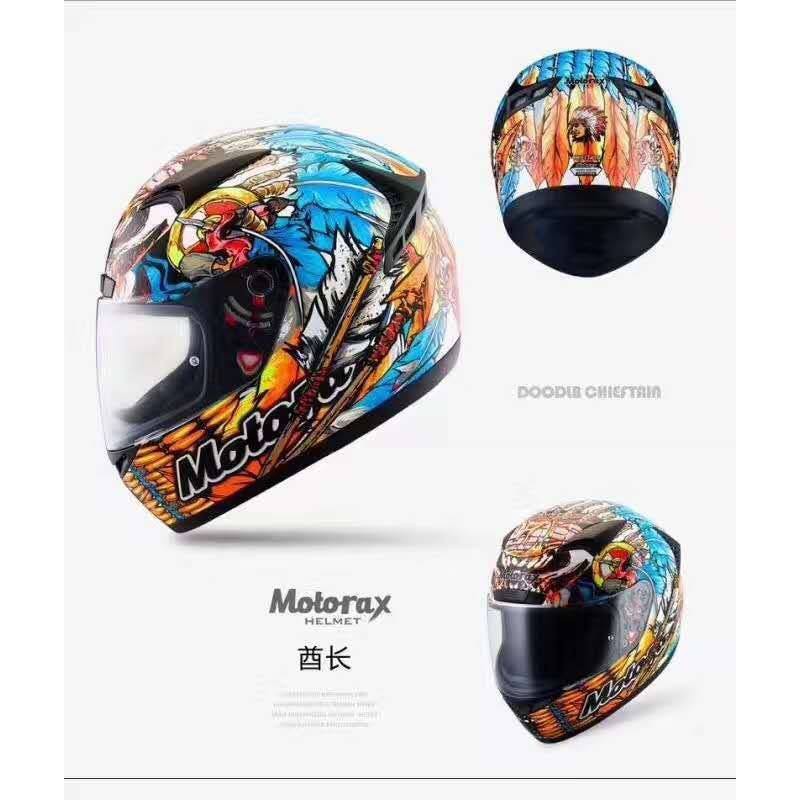 MOTORAX FULLFACE MOTORCYCLE HELMET | Shopee Malaysia