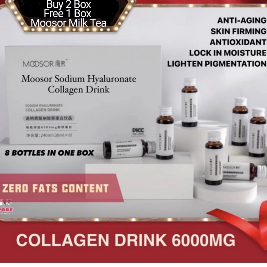 Moosor Collagen Drink 1 Box Contents 8 Bottles | Shopee Malaysia
