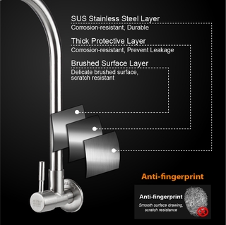 Plus Stainless Steel Kitchen SINK TAP WALL / PILLAR Paip kepala paip ...